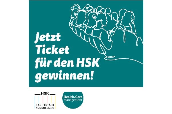 Ticket für den HSK 2023 gewinnen - Health&Care Management
